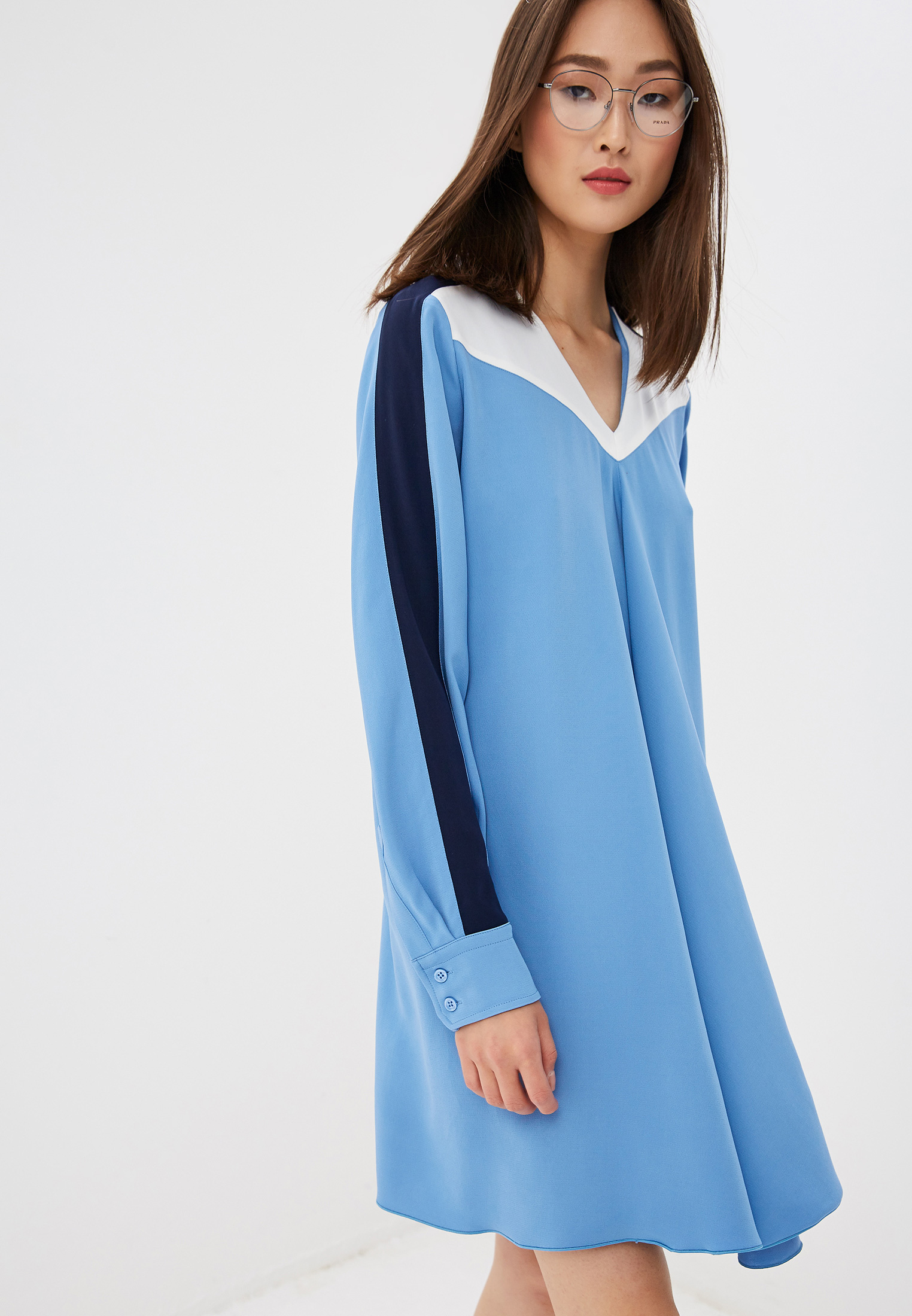 Платье Sportmax Code, цвет: голубой, SP027EWDQNI4 — купить в интернет ...