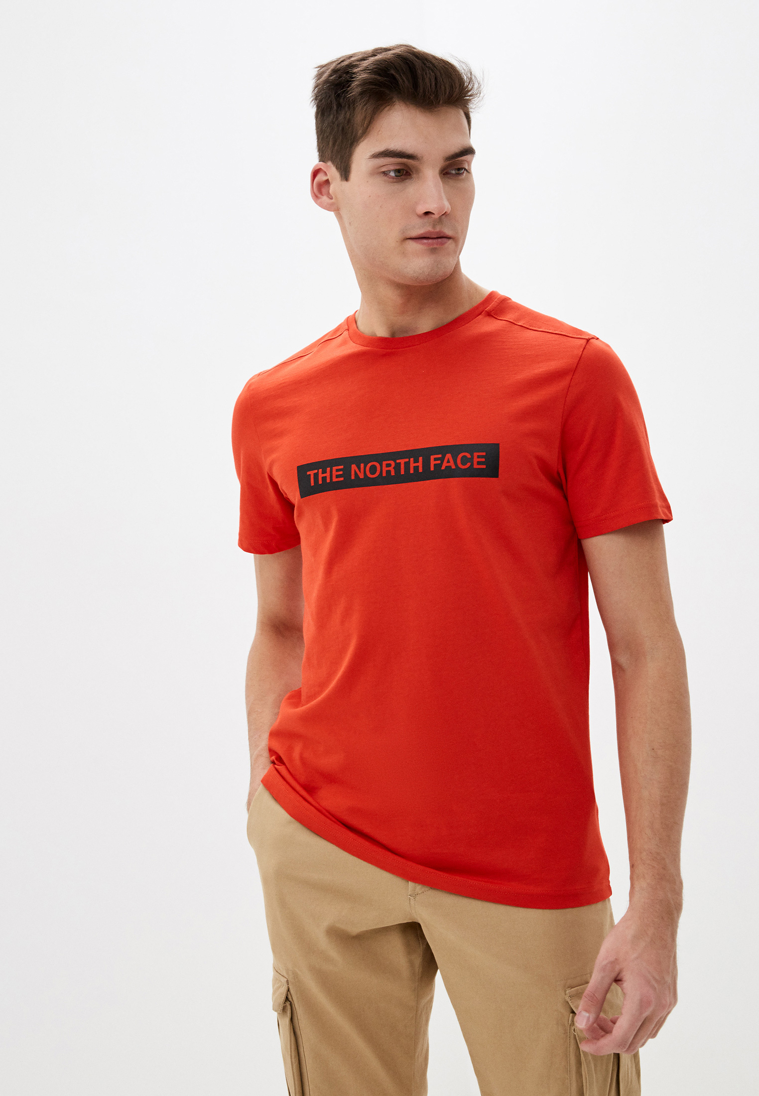 Футболка The North Face цвет красный Th016emistz7 — купить в