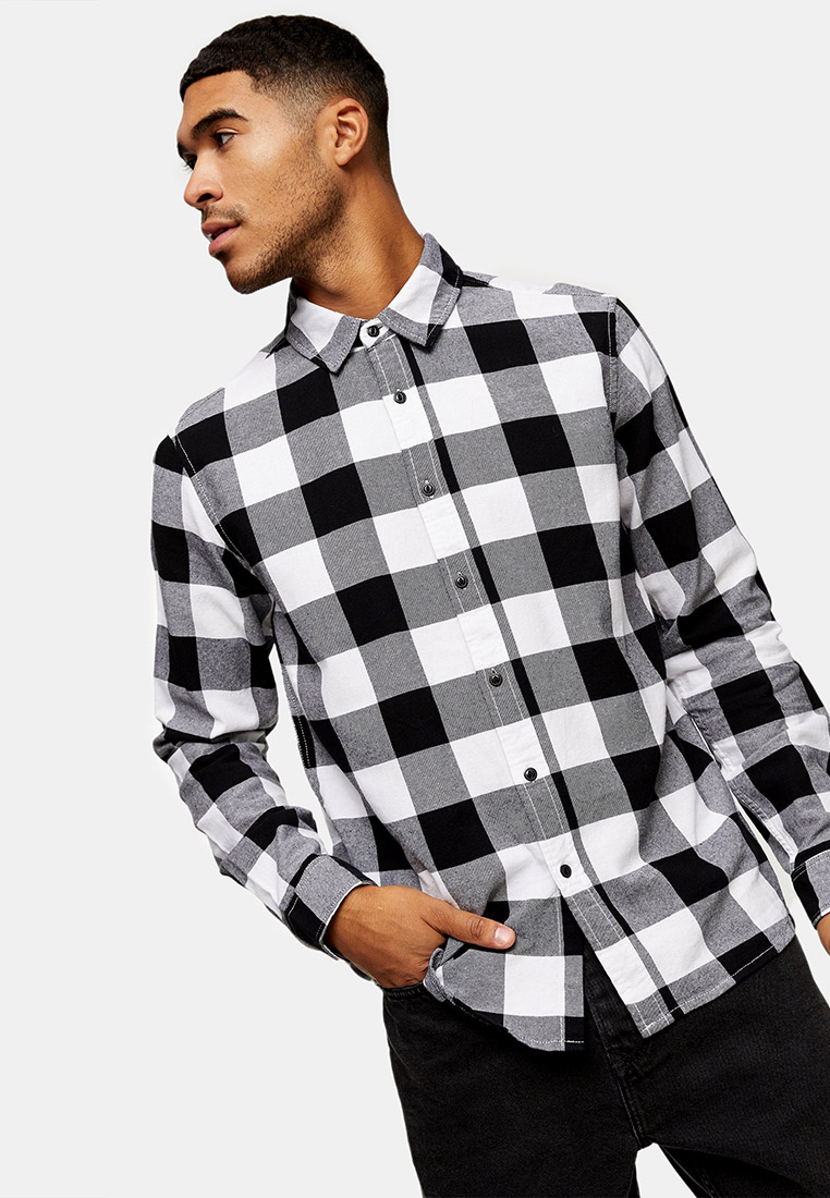 Рубашка Topman, цвет: серый, TO030EMLRLT1 — купить в интернет-магазине ...