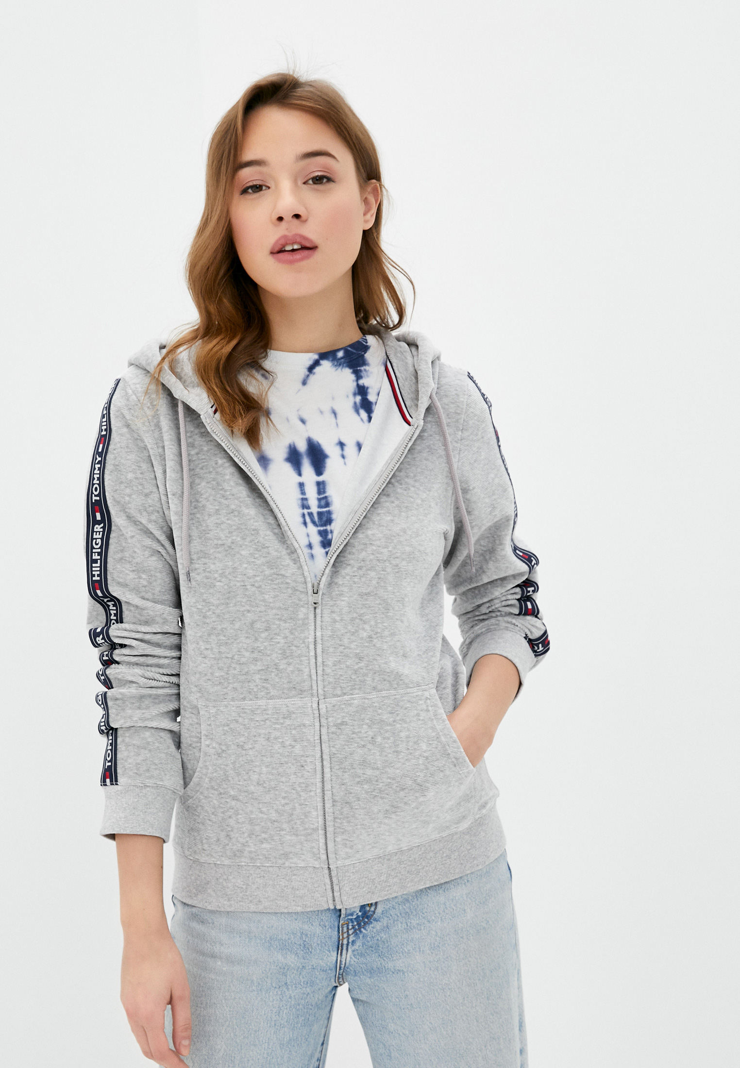 Толстовка Tommy Hilfiger, цвет: серый, TO263EWMEWE3 — купить в интернет ...