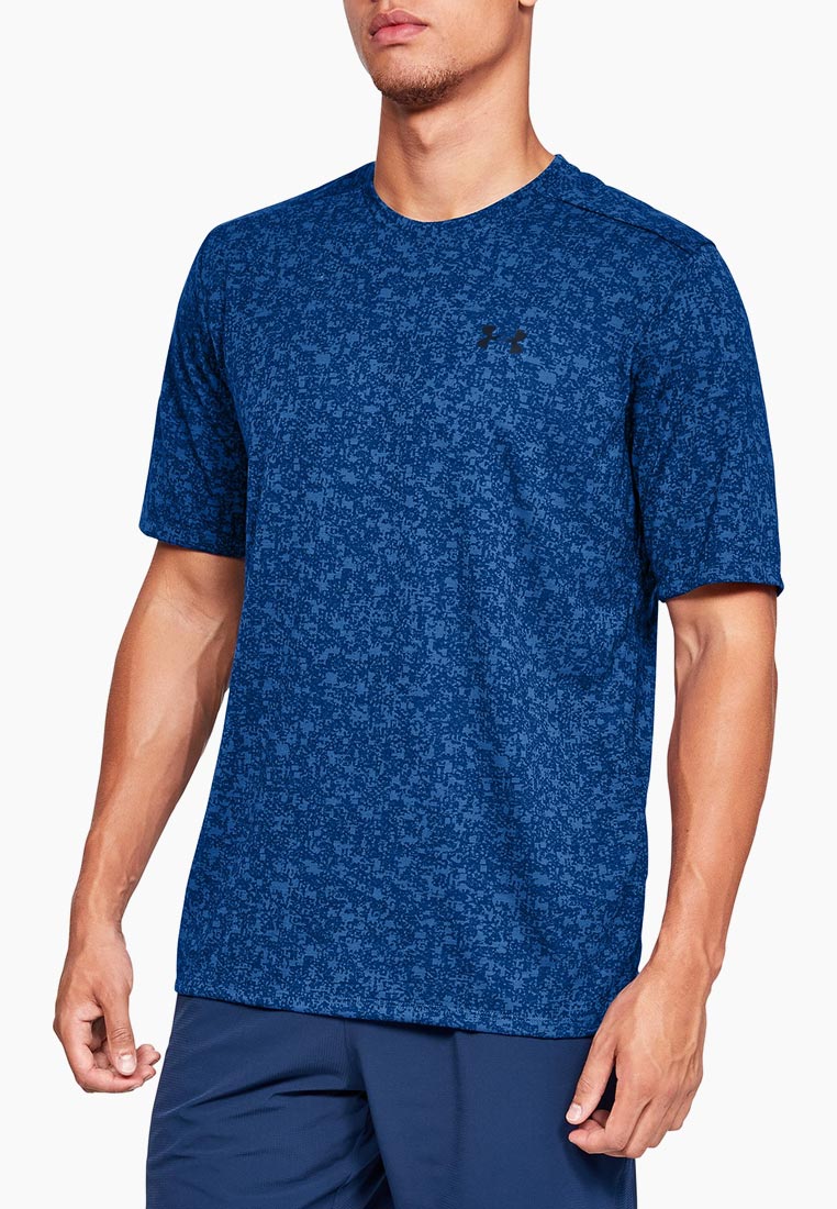 Футболка спортивная Under Armour UA Threadborne Print SS, цвет: синий ...