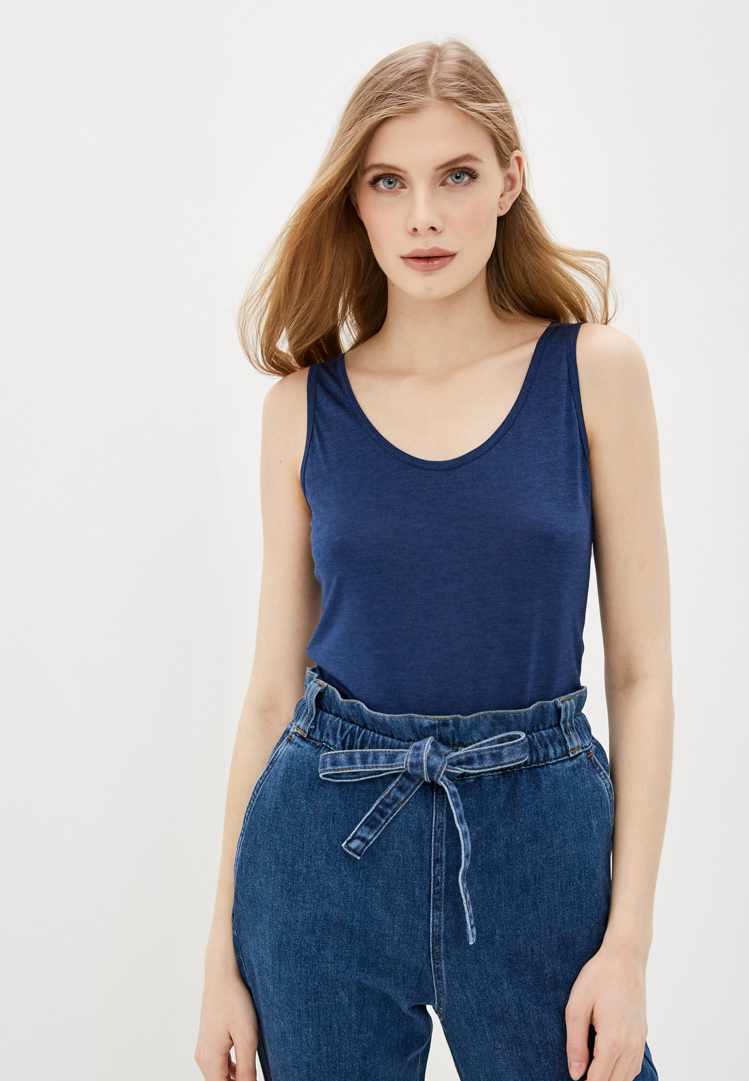 Майка United Colors of Benetton, цвет: синий, UN012EWHXXQ1 — купить в ...