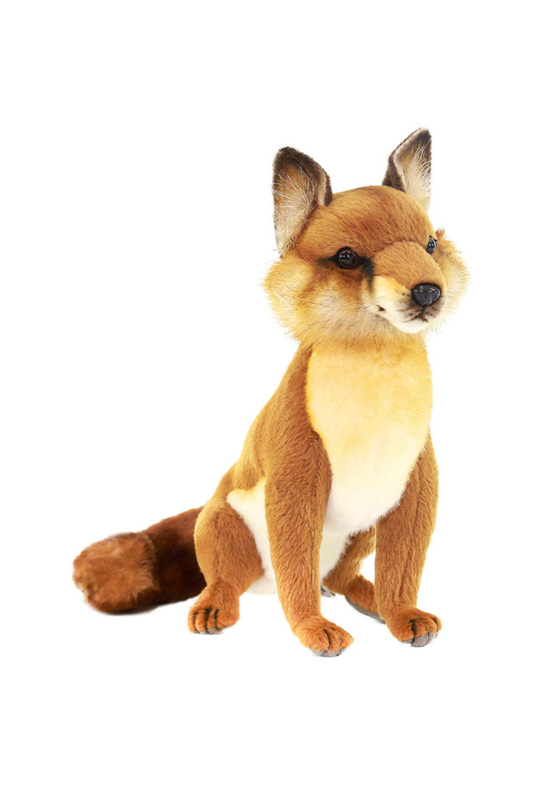 Игрушка мягкая Hansa Лисица рыжая, 19 см, цвет: коричневый ...