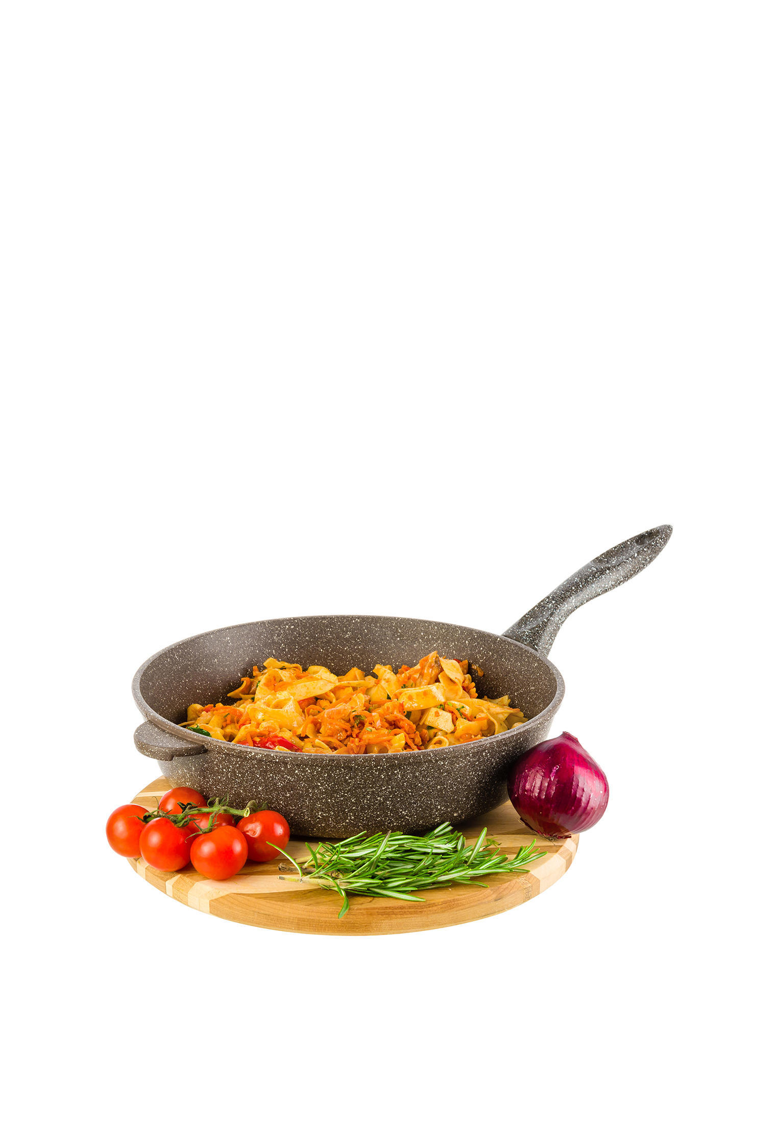 Сковорода Elan Gallery 28 см Гармония вкуса, цвет: коричневый ...