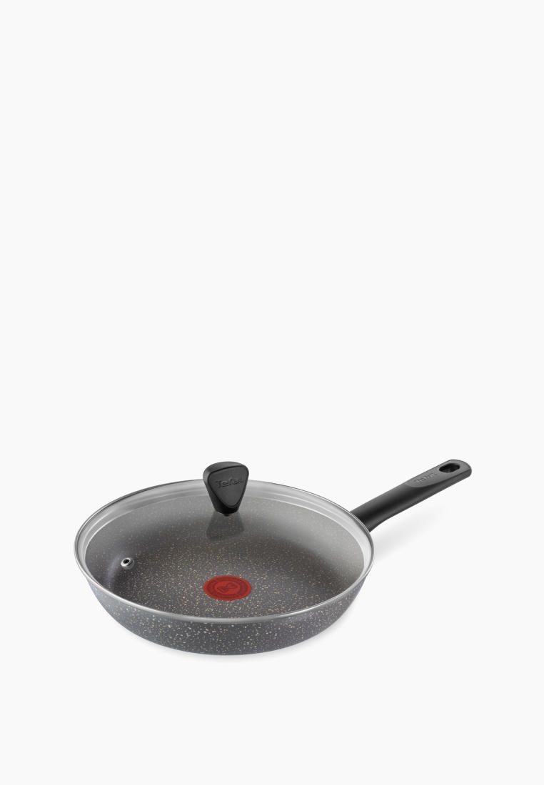 Сковорода Tefal Natural Cook 28 см, цвет: серый, XD001XU00CTU — купить в интернет-магазине Lamoda