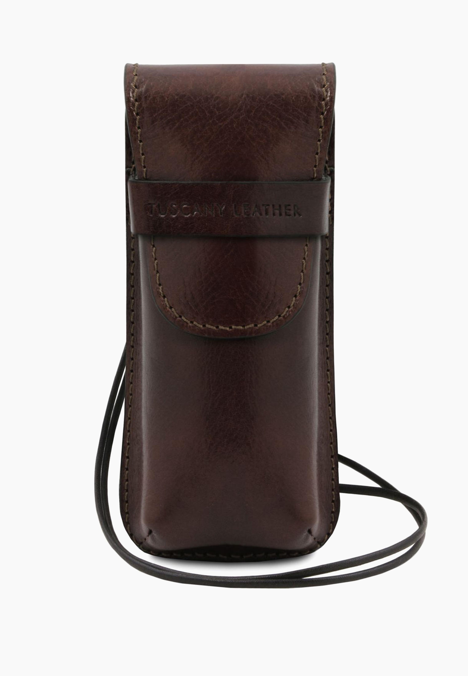 Футляр для очков Tuscany Leather Portaocchiali, цвет: коричневый ...