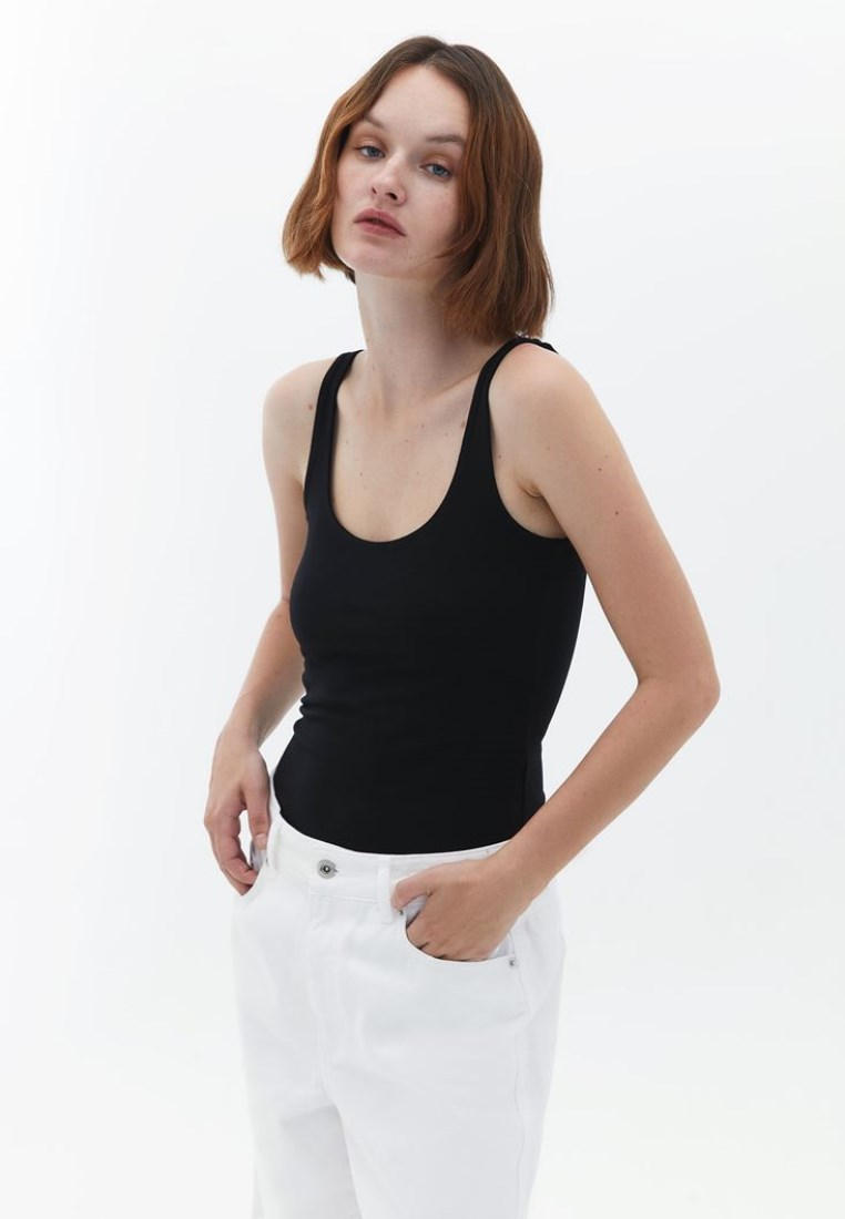 Майка OXXO, цвет: черный, XD001XW00N0L — купить в интернет-магазине Lamoda