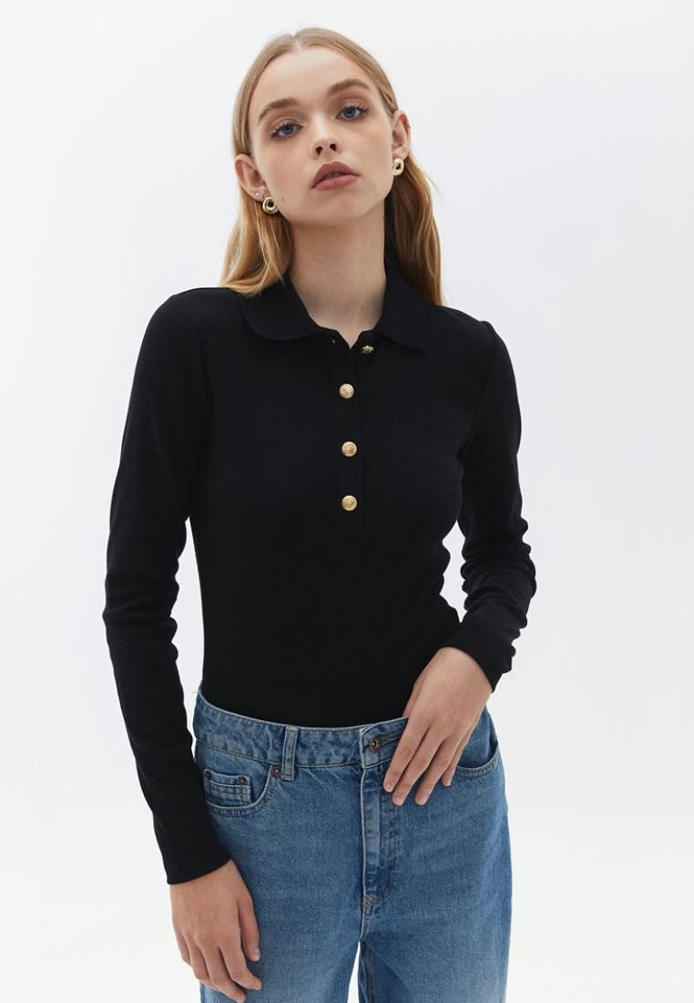 Поло OXXO, цвет: черный, XD001XW00SMM — купить в интернет-магазине Lamoda