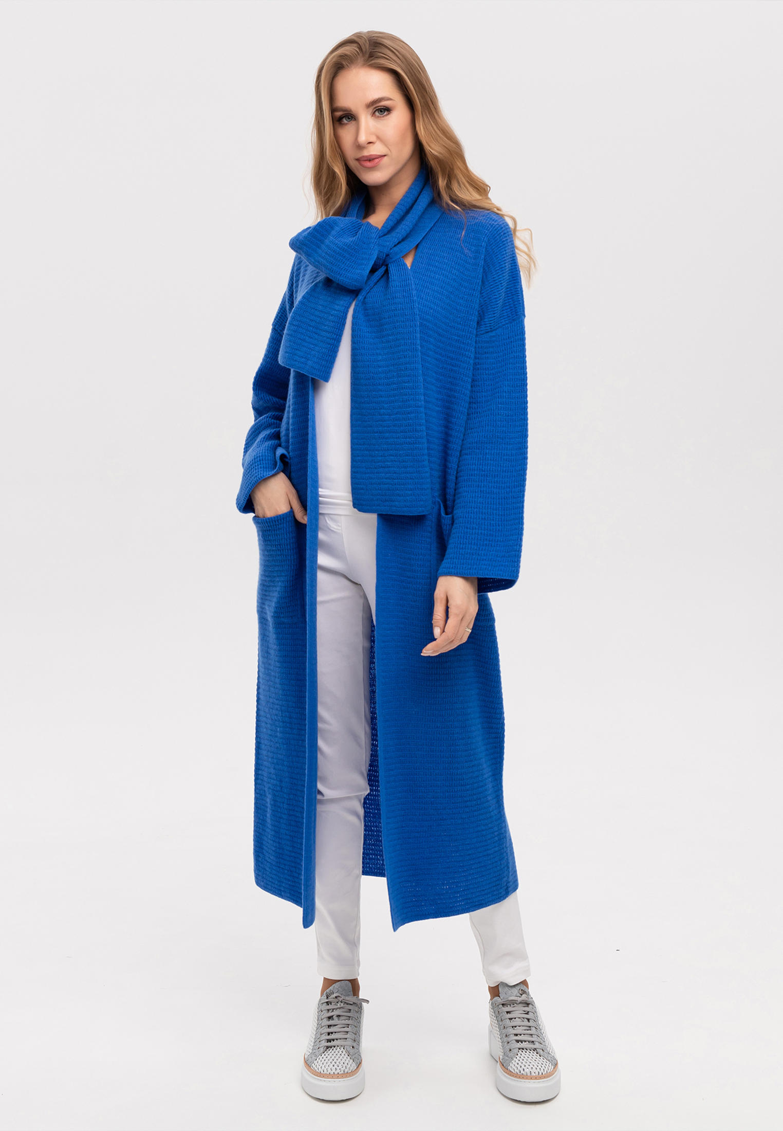 Кардиган Ареола, цвет: синий, XD001XW01FO6 — купить в интернет-магазине ...